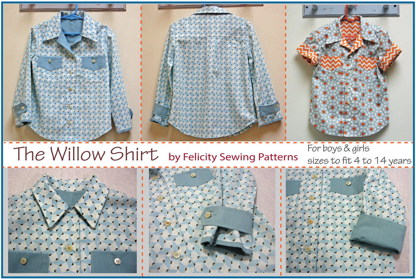 Felicity Sewing Patterns Childs shirt pdf sewing pattern for boys ...